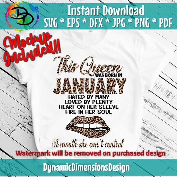 January Girl Svg - Etsy