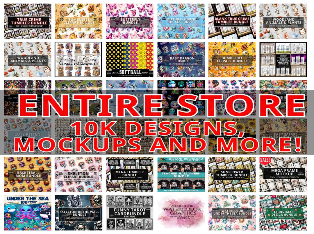 Mega SVG Bundle, Entire Store, T Shirt Designs SVG, Svg Files for ...