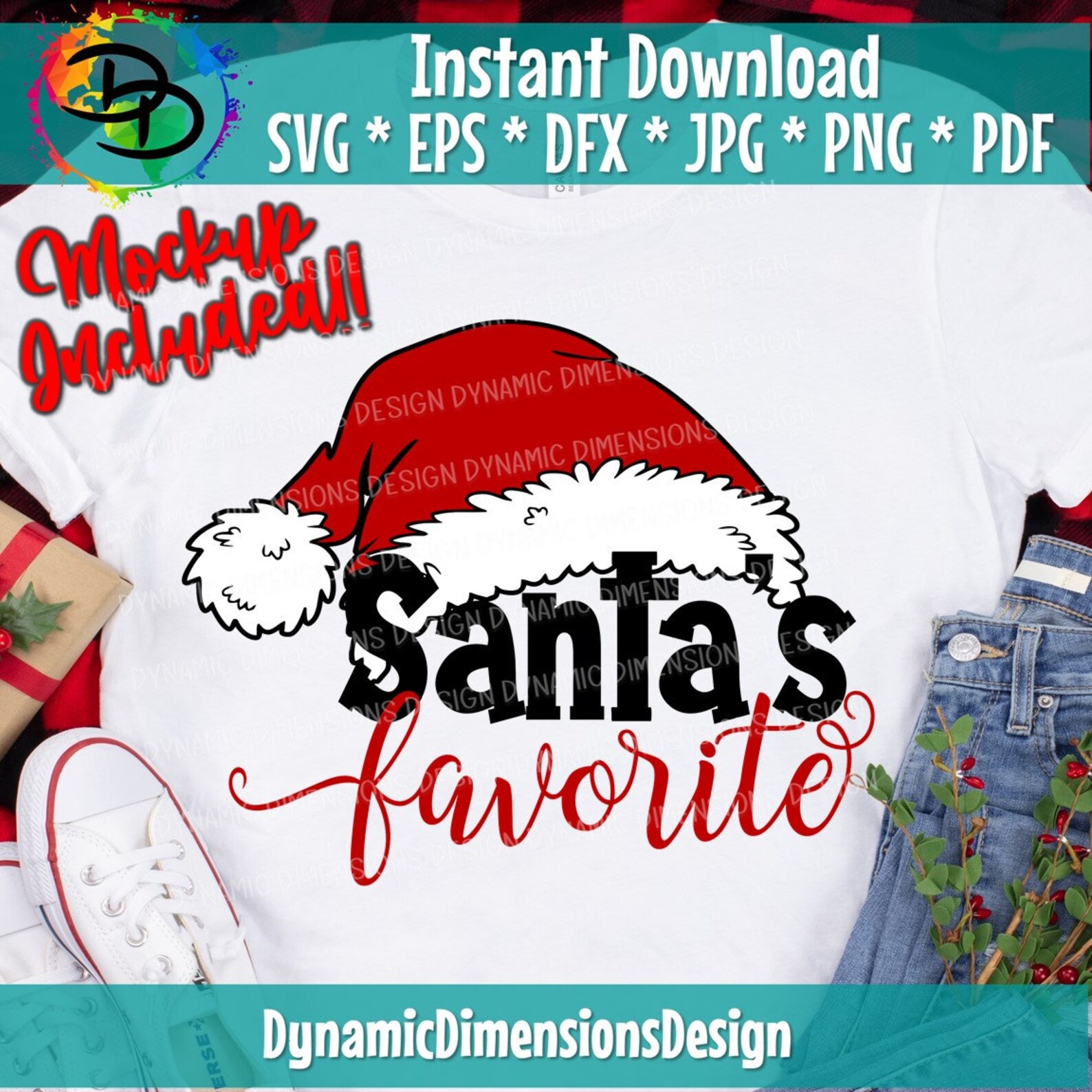 Christmas Santa's Favorite Svg Christmas Svg Santa Hat - Etsy