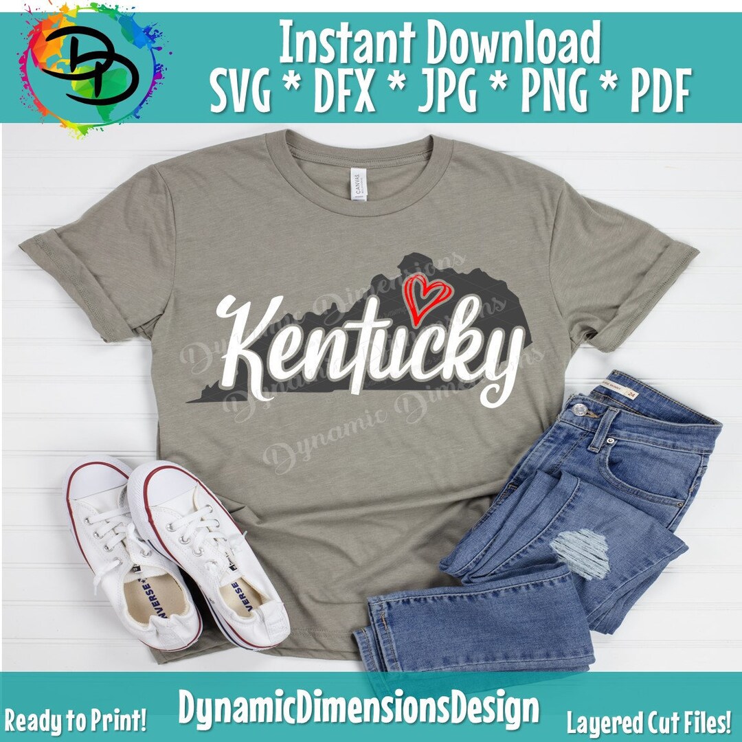 Love Kentucky Svg, I Love Kentucky Svg, Kentucky State Svg, Grunge Svg ...