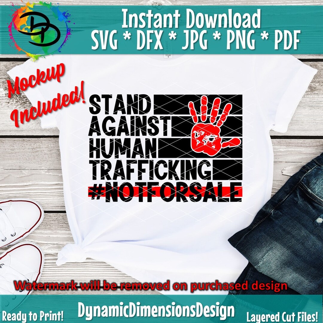 In It to End It Svg, Human Trafficking Awareness, Red X, Slavery ...
