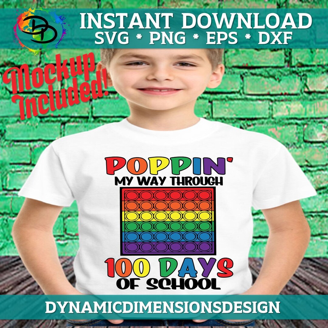 Poppin' My Way Through 100 Days of School 100th Day of - Etsy