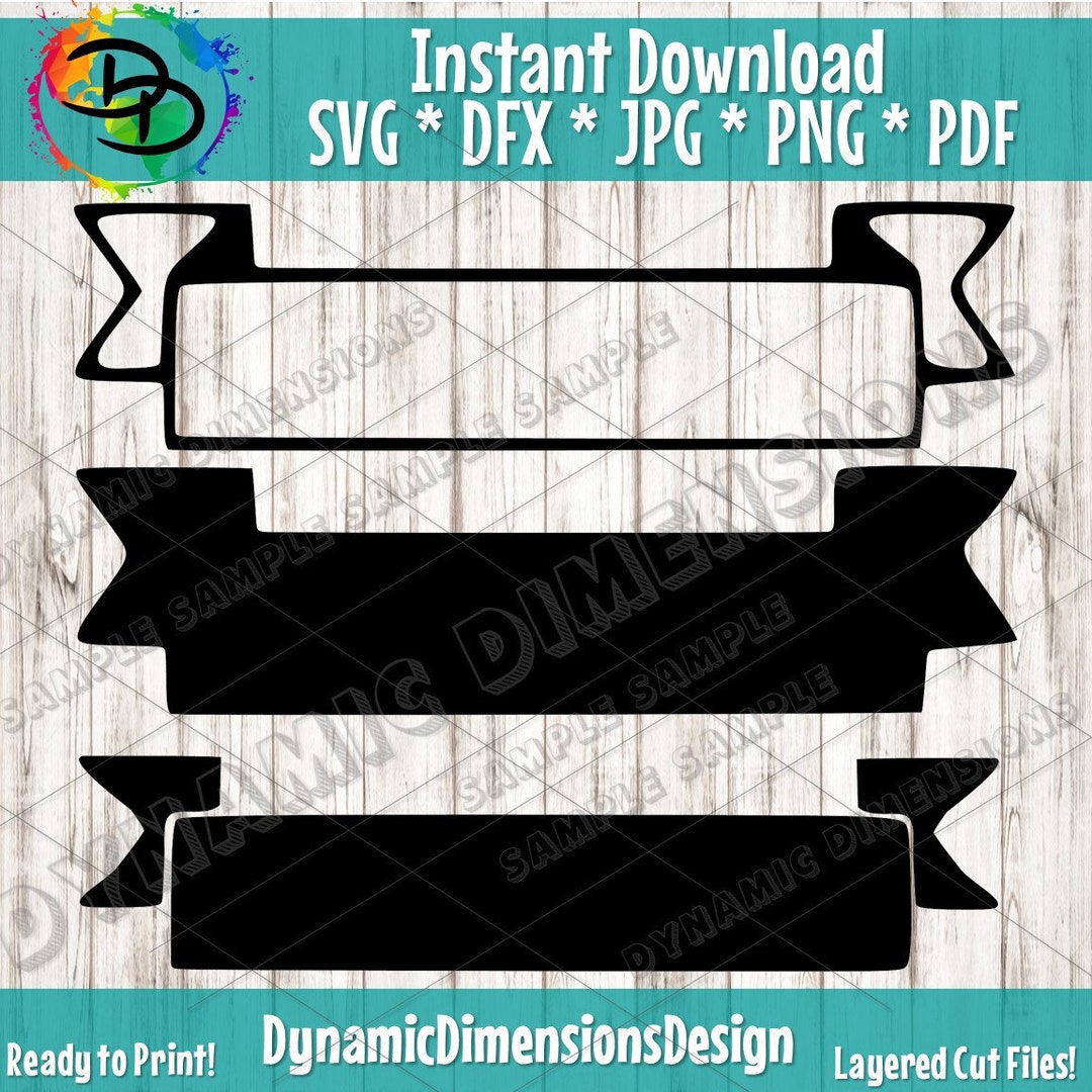 BANNER SVG Banner Clipart Banners Svg Banner Bunting - Etsy UK