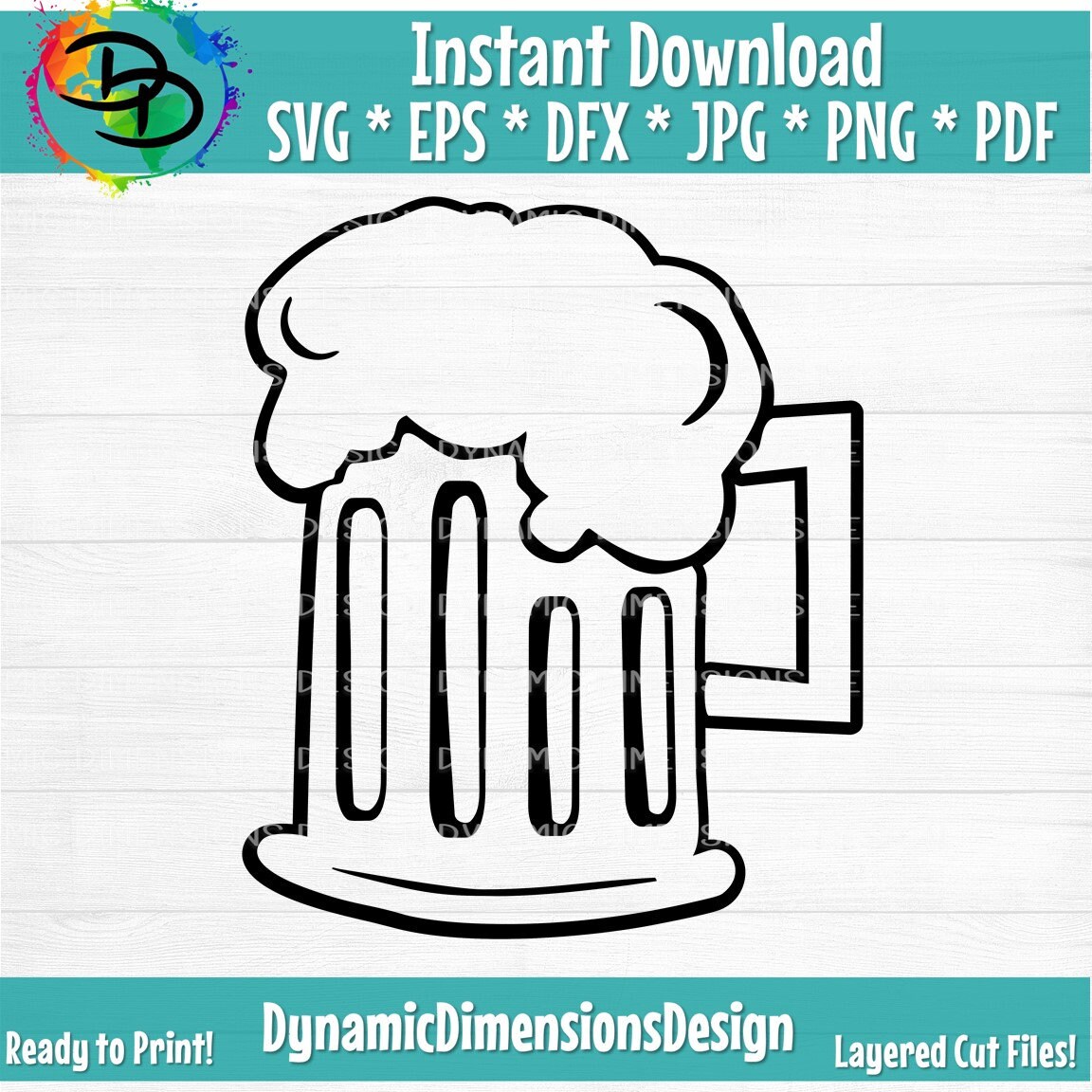 Beer Mug Instant Download Digital Download Dxf Eps Png - Etsy