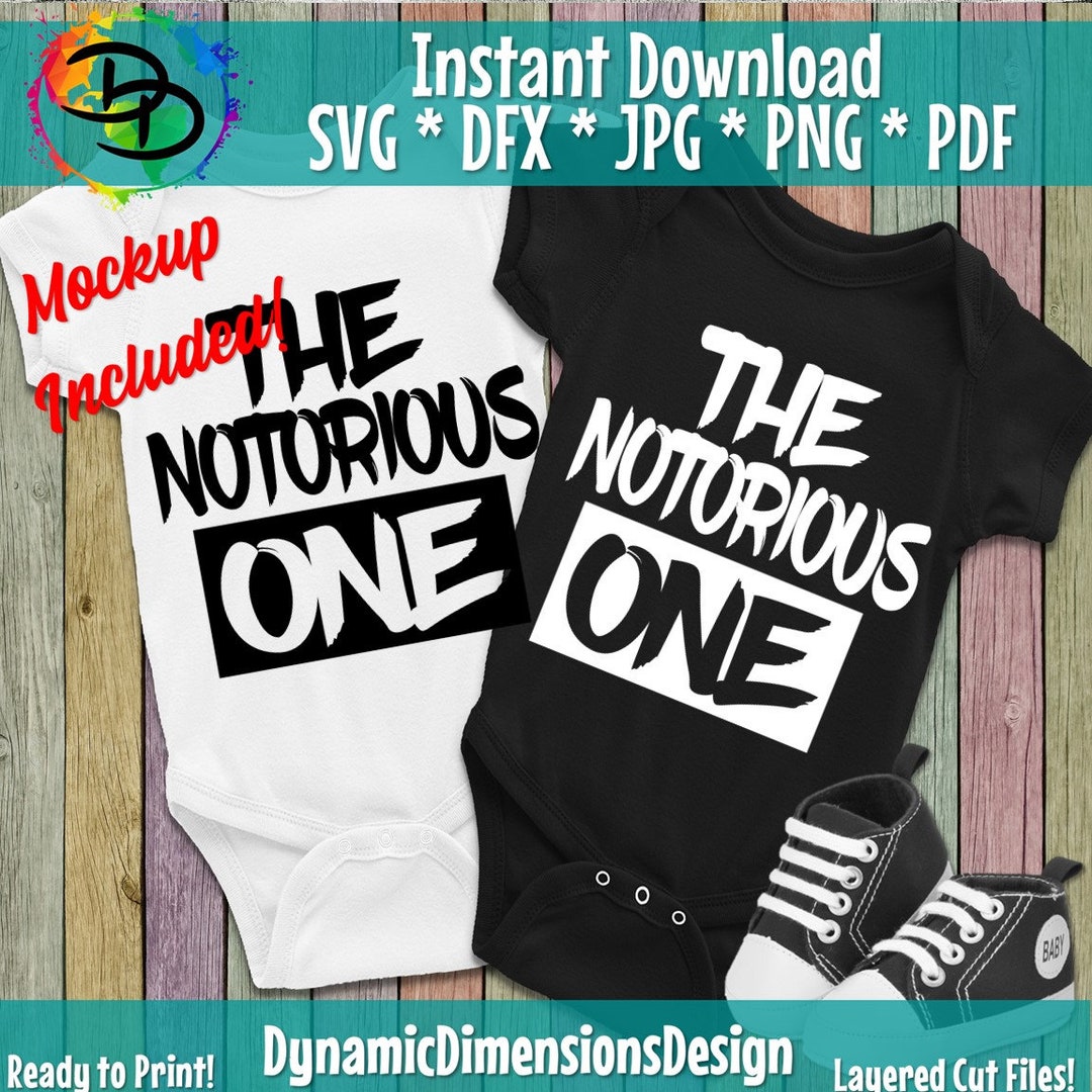 The Notorious One, Too Legit to Quit SVG, 2nd Birthday, Two Legit ...