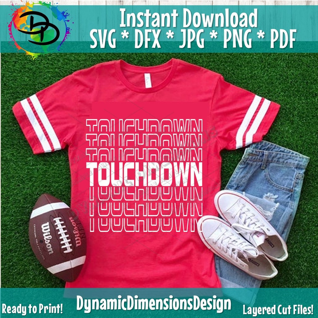 Touchdown Svg Football Svg Football Mom Svg Sports Svg - Etsy