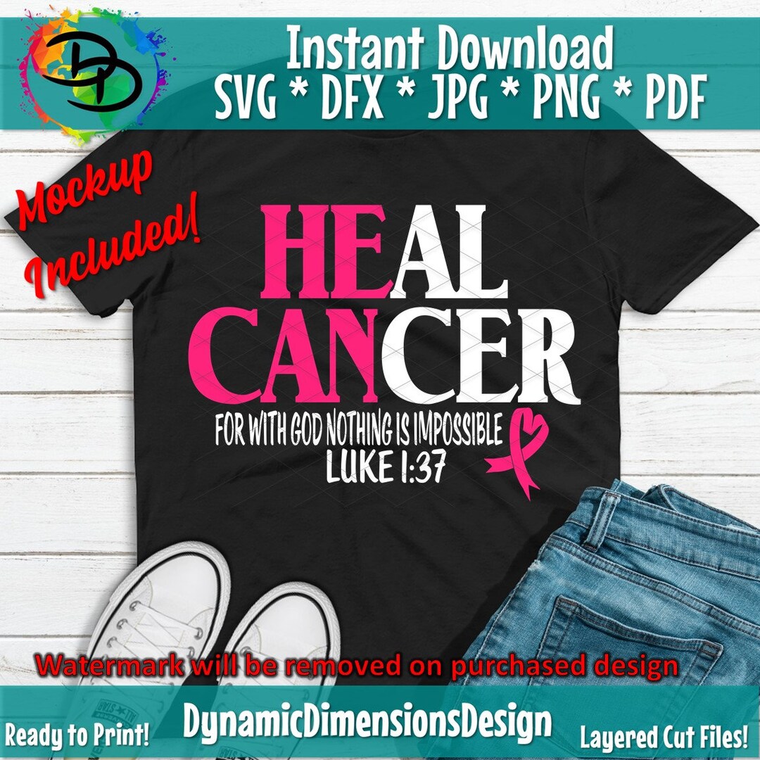 He Can Heal Cancer _ Breast Cancer - Etsy