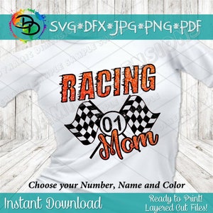 Race Mom Svg, Dxf, Png, Racing Flag Cricut, Silhouette, Race Flag ...