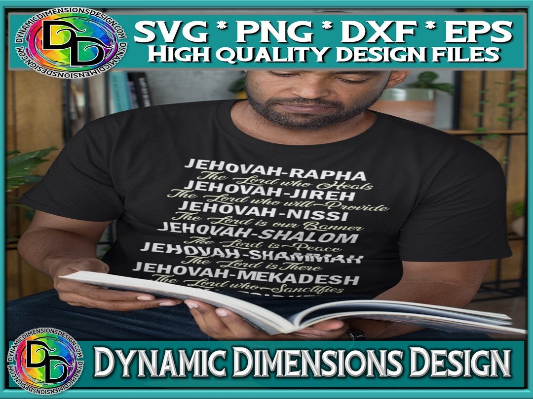 Names of Jesus Svg, Jehovah Svg, God, Israel, Hebrew, Jew, Christian ...