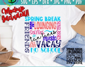 Spring Break Vibes Svg Spring Break Svg Summer Svg Vacation Svg Spring ...
