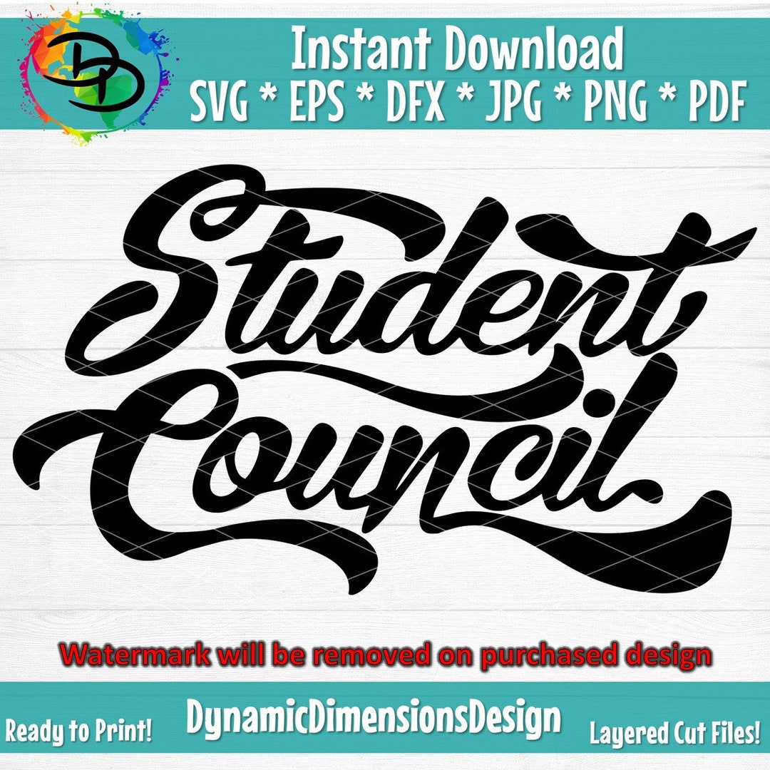Student Council, Stuco, Retro Student Council Svg, Middle School ...