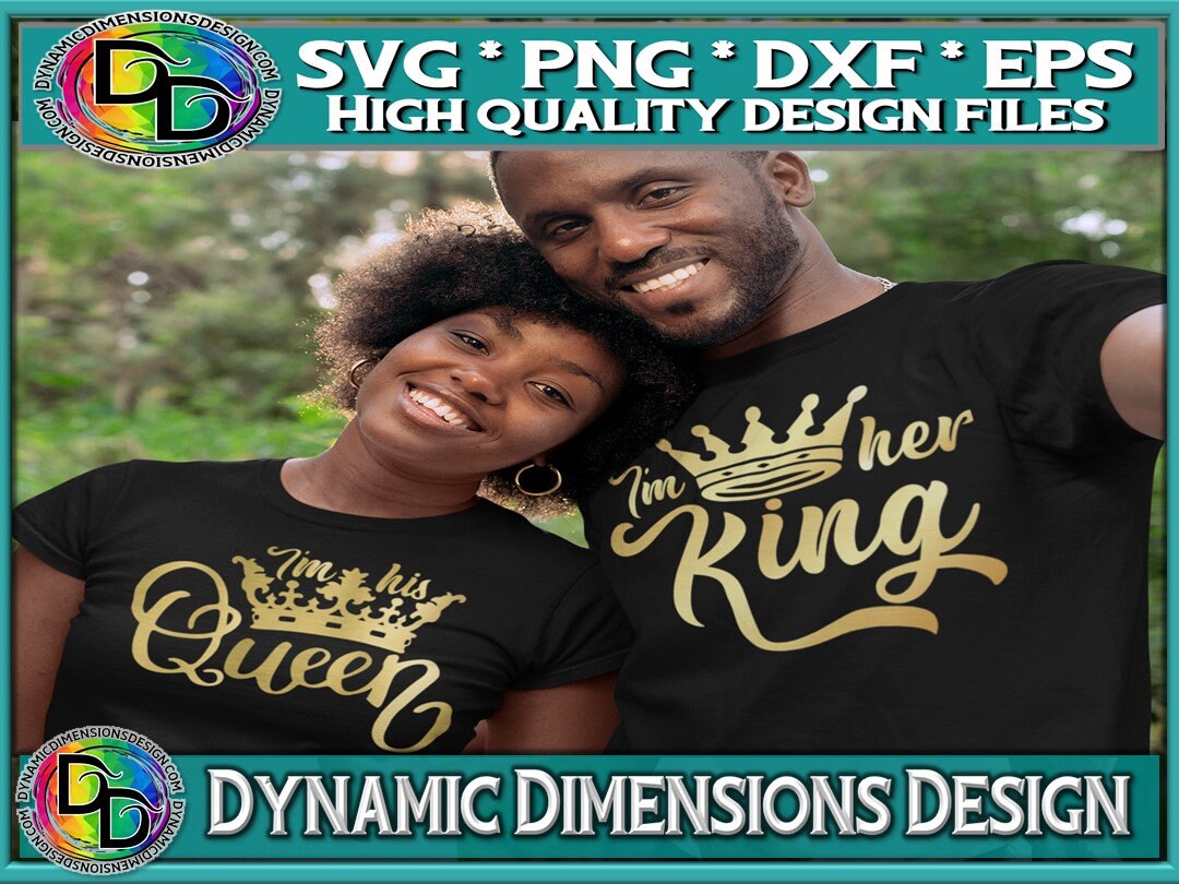 His Queen Her King Svg King and Queen Svg Couple Svg Shirt - Etsy Canada