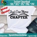 Just One More Chapter Svg File Reading Svg Book Lover Svg - Etsy