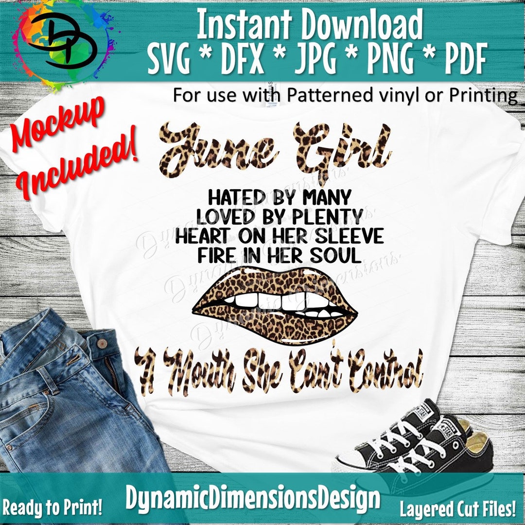 June Girl Svg, June Birthday Bday Svg, Lips Svg, Women Born in June Svg ...