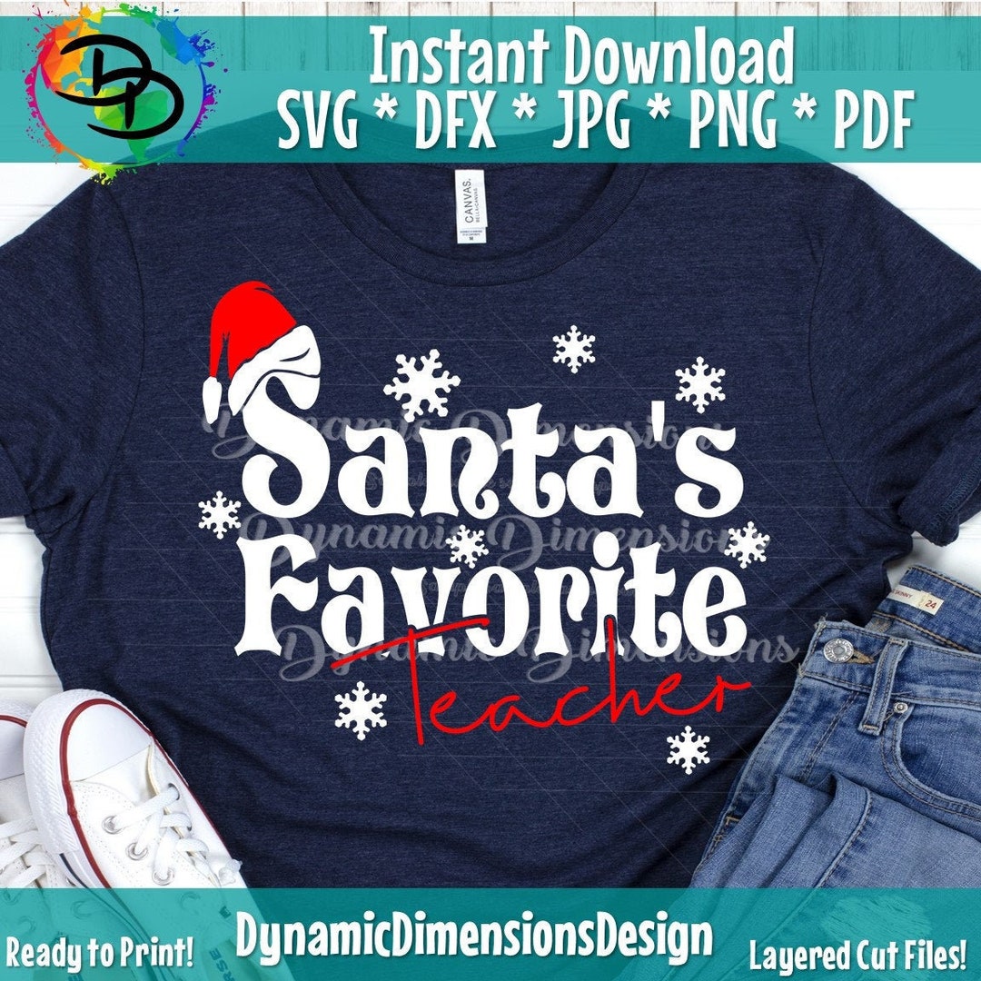 Teacher SVG, JPEG Silhouette Cameo Cricut Christmas Svg Santa Svg Iron ...