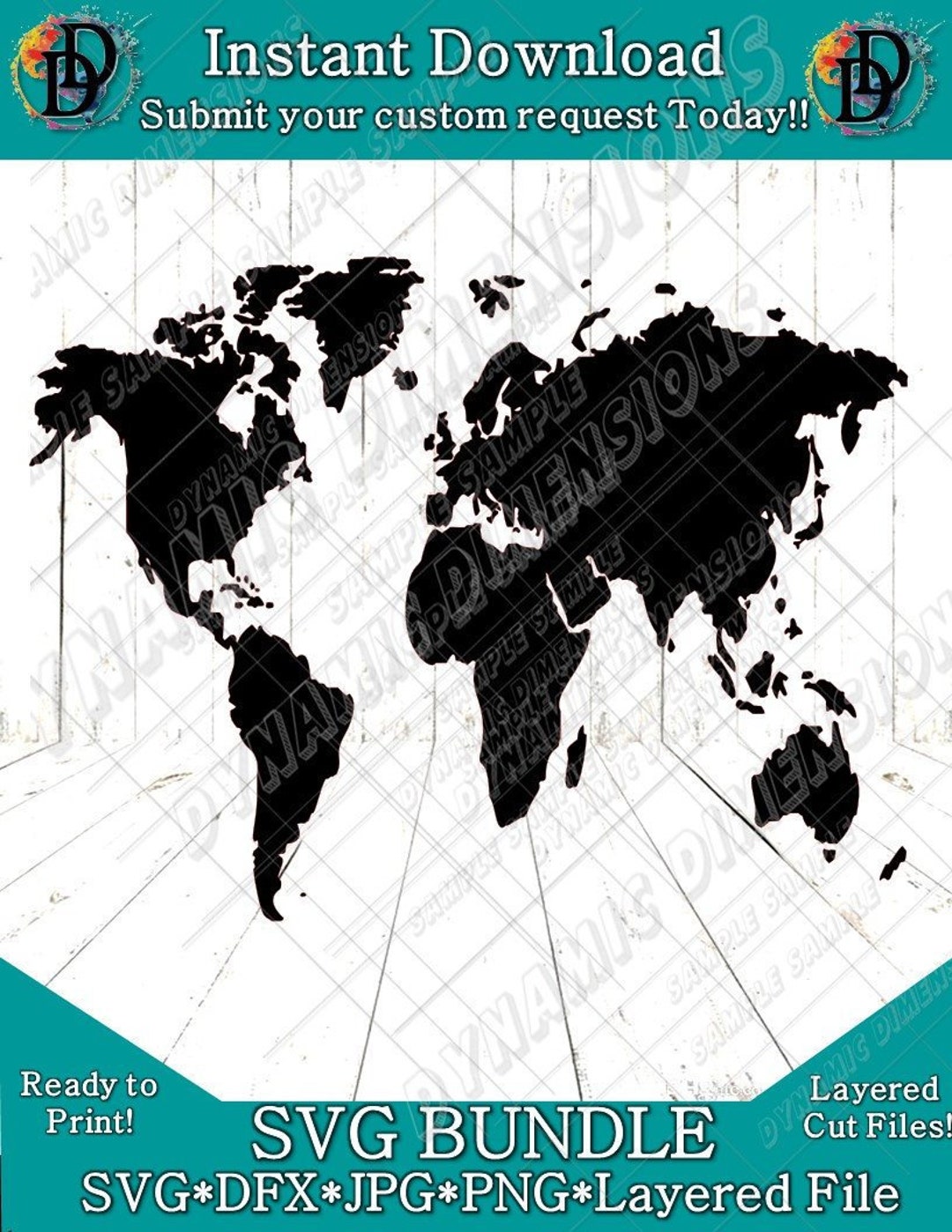 World Map SVG World SVG Travel SVG World Map Clipart Png - Etsy España