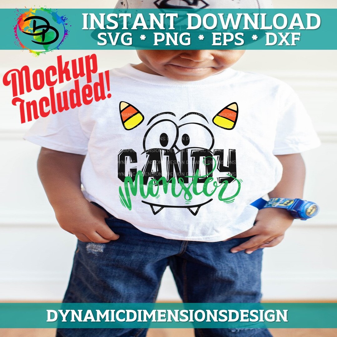 Candy Monster Svg, Kids Halloween Svg, Boy Halloween Shirt Svg File ...