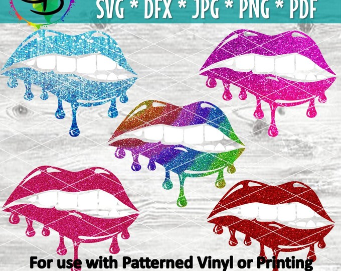 Glitter Lips Clipart Bundle Lips Biting Llips Biting - Etsy