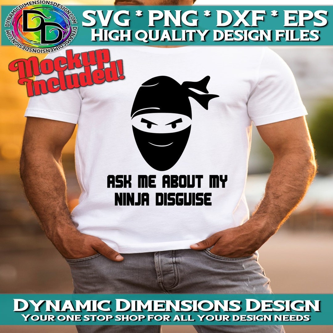 Ninja Disguise, Ninja SVG, Ninja PNG, Ninja Clipart, Ninja Cut File ...