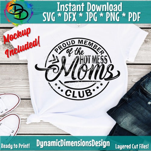 Proud Member of the Bad Mums Club SVG Digital Download Svg - Etsy