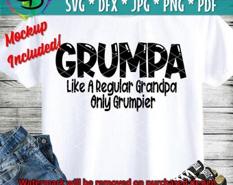 Grumpy Grandpa Svg - Etsy