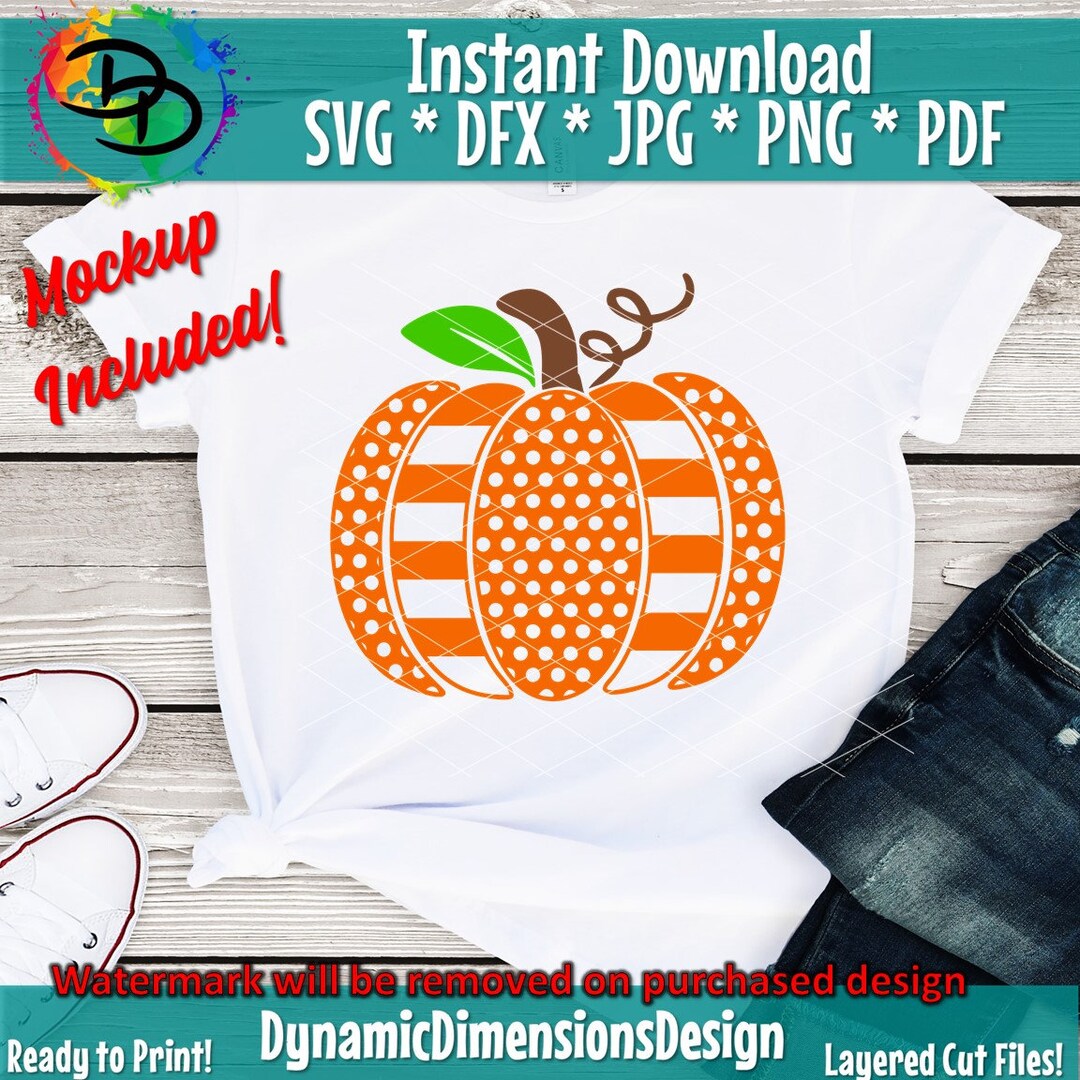 Pattern Pumpkin SVG Pumpkin Fall Cut File Women's - Etsy