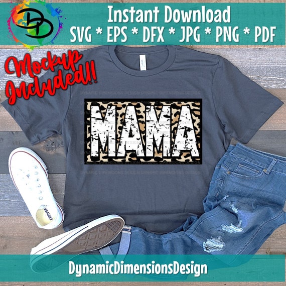 Mom Life Mom Mama Mom Quote Dots Pattern Leopard Print | Etsy