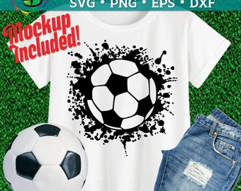 Paint Splatter Soccer Soccer Design Svg Soccer Ball Svg - Etsy