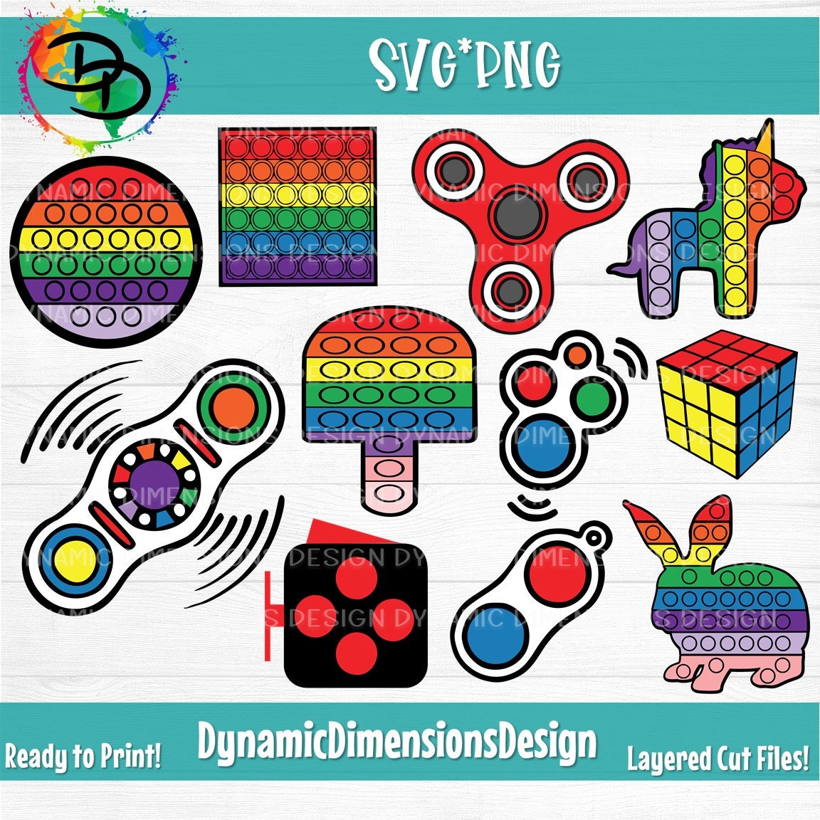 Fidget Clipart Bubble Fidget Pop It Rainbow Child Pop - Etsy Australia