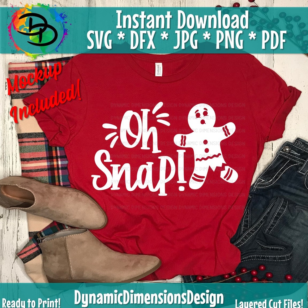 Oh Snap, Gingerbread Svg, Christmas Svg, Gingerbread Girl Svg ...