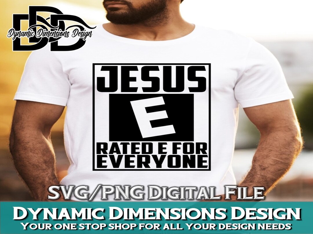 Jesus Rated E for Everyone, Pray Over It, Bible Verse SVG, Religious ...