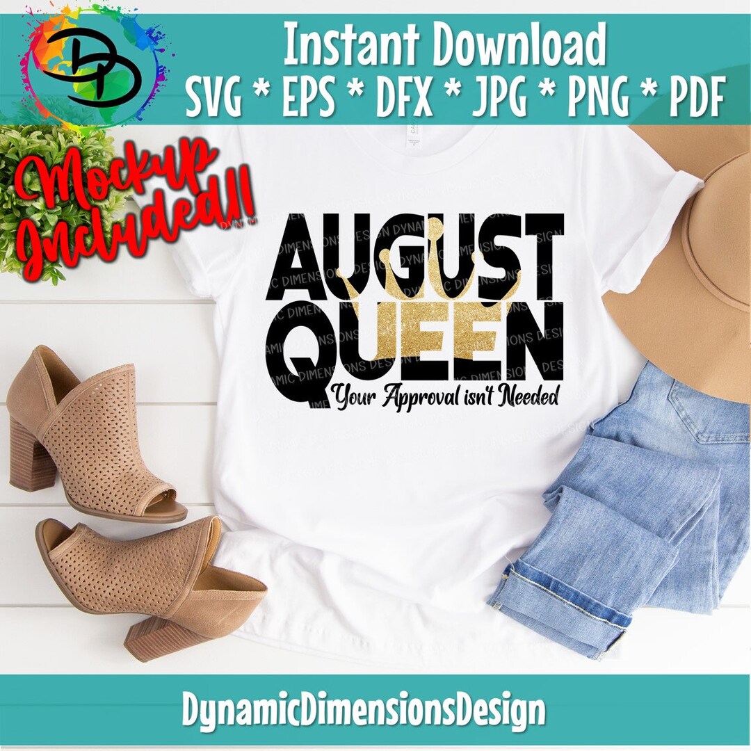 This Queen August Girl Svg August Birthday Svg Lips Svg - Etsy