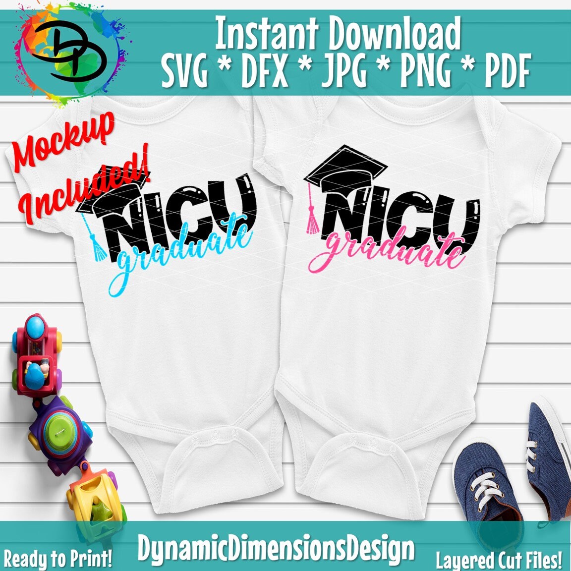 NICU Graduate Svg Baby Newborn NICU Cutting Machines Cameo | Etsy