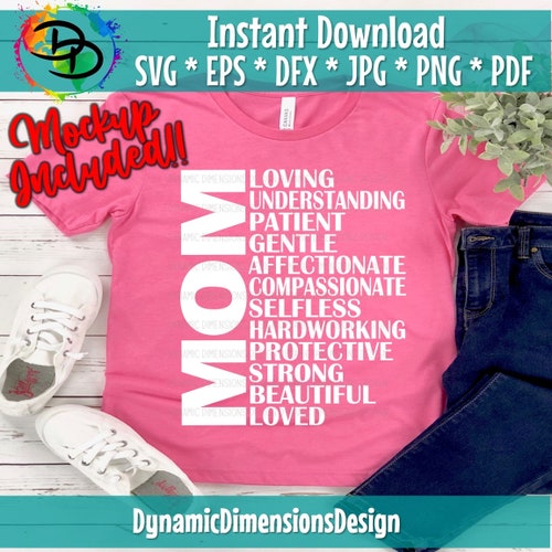 Happy Mother's Day Svg Heart Mom Svg Files for Cricut - Etsy