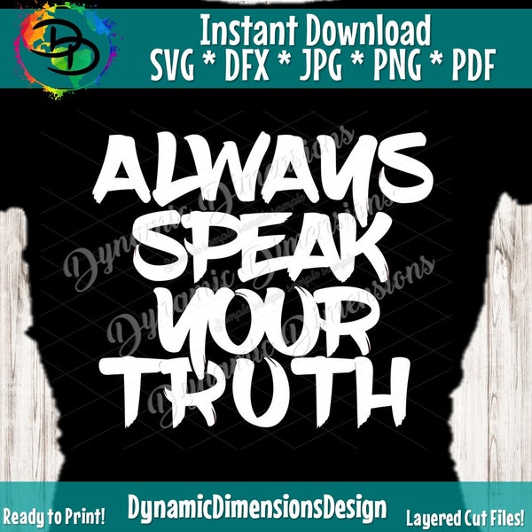 Speak the Truth - Etsy