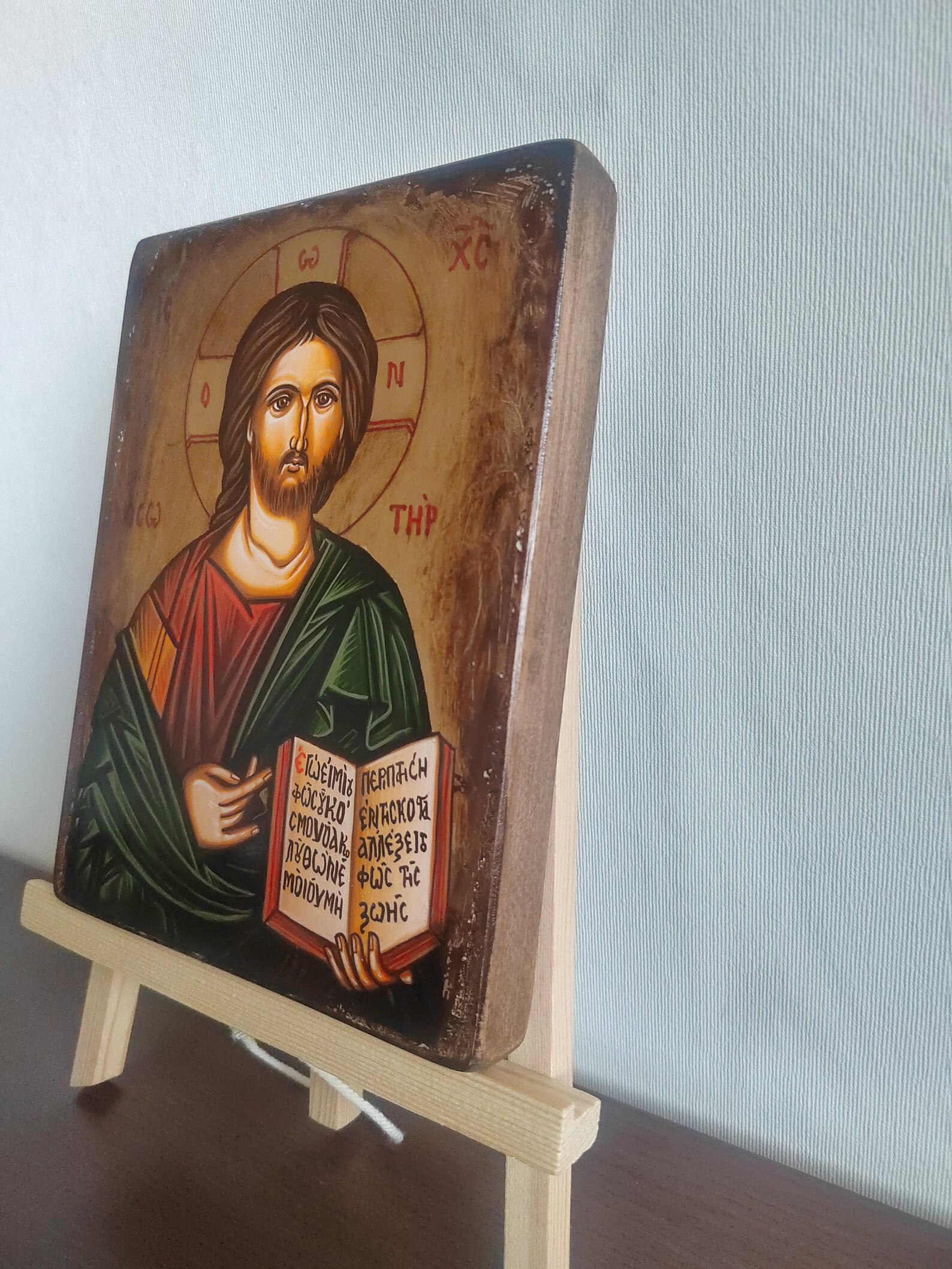 Handmade Hand Painted Icon Jesus. Son of God - Christian Icon. - Etsy