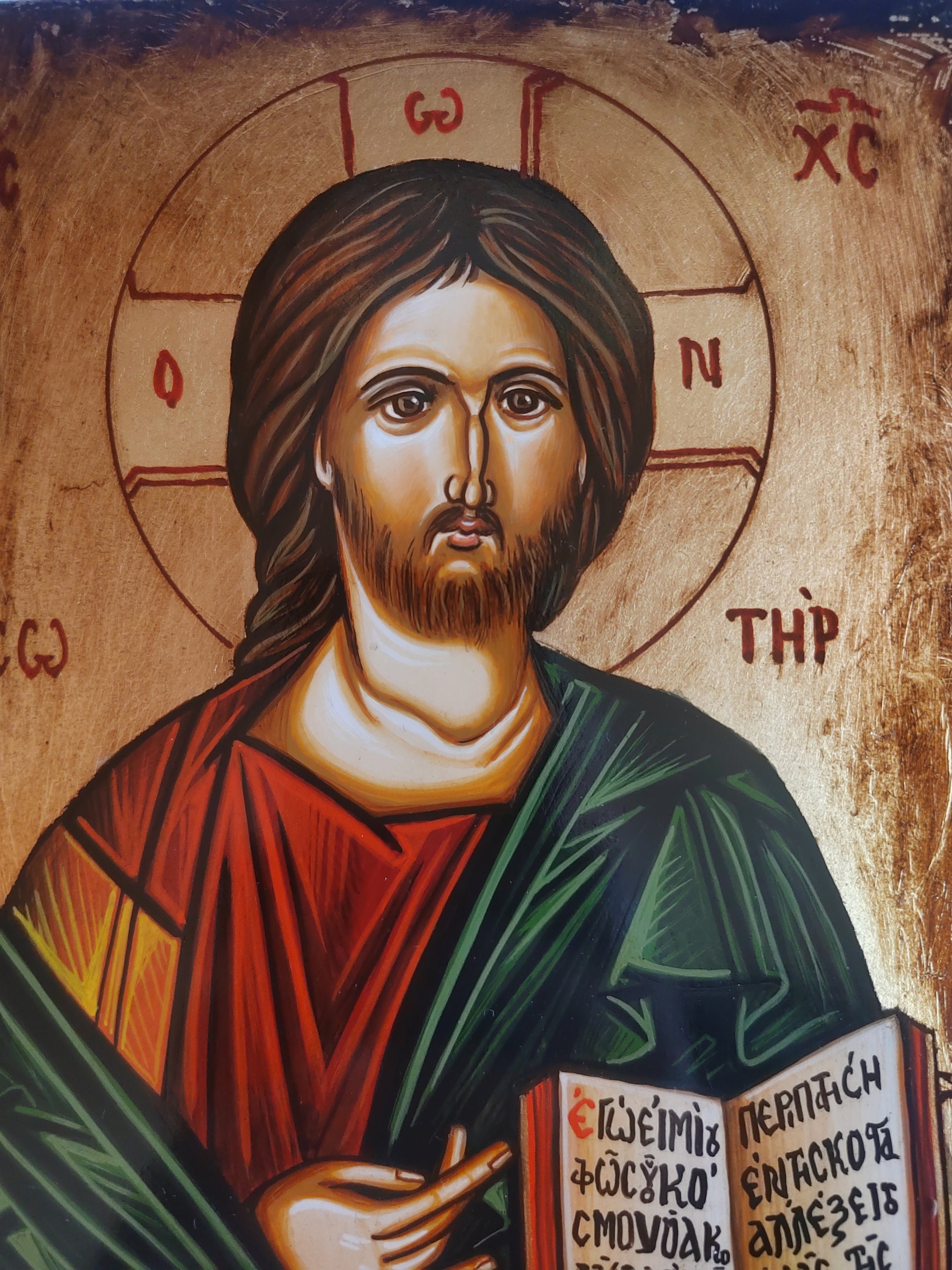 Handmade Hand Painted Icon Jesus. Son of God - Christian Icon. - Etsy