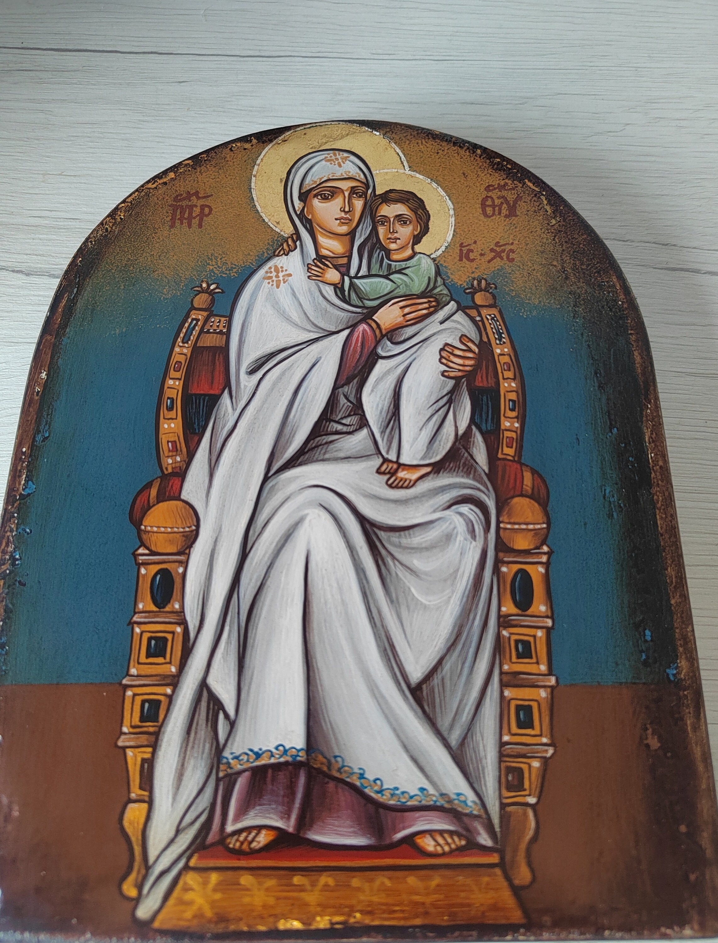 Mother of God, Virgin Mary, Orthodox Icon, Hand Painted Icon, the ...