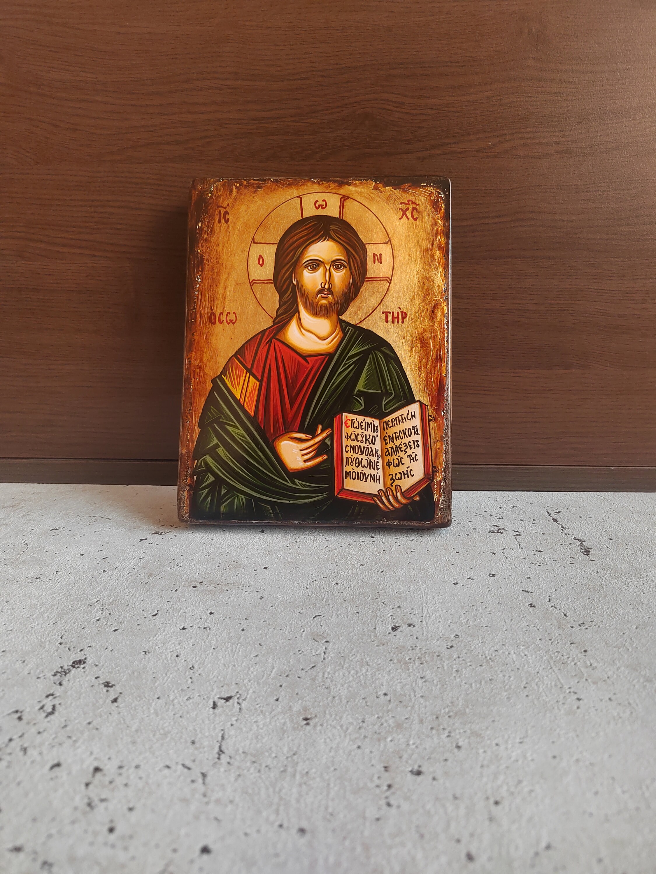 Handmade Hand Painted Icon Jesus. Son of God - Christian Icon. - Etsy