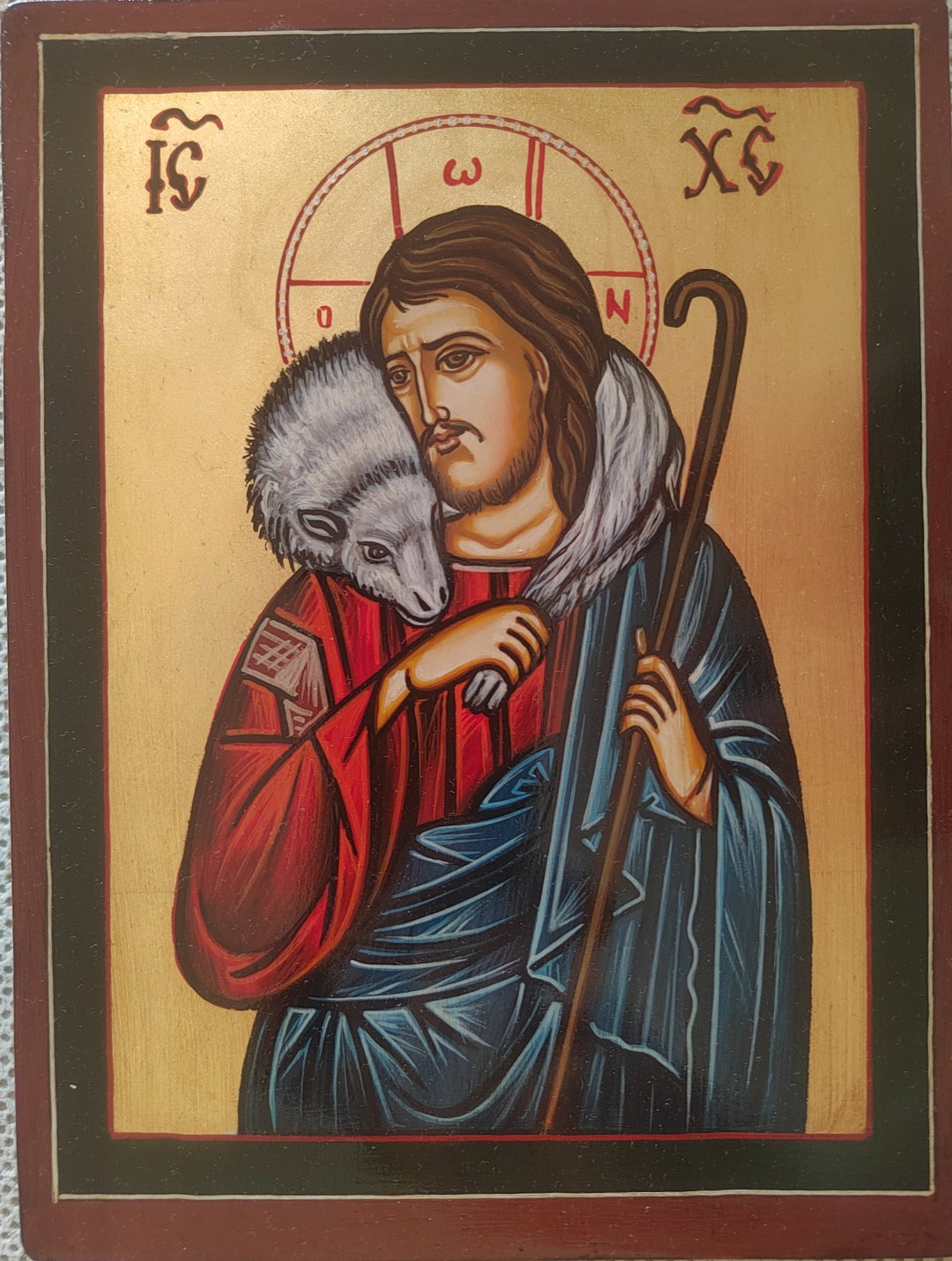 Handmade Hand Painted Icon Jesus. Son of God - Christian Icon. - Etsy