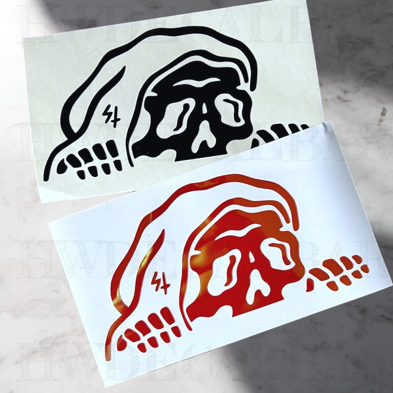 Grim Reaper Vinyl Car Decal - Etsy