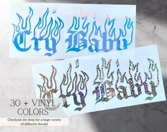 Cry Baby Cherub Angel Vinyl Decal Bumper Sticker for Car Window - Etsy