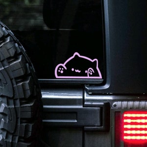 Peeking Bongo Cat Decal | Bongo Kitty Sticker | Bongo Kitty Decal | Car ...