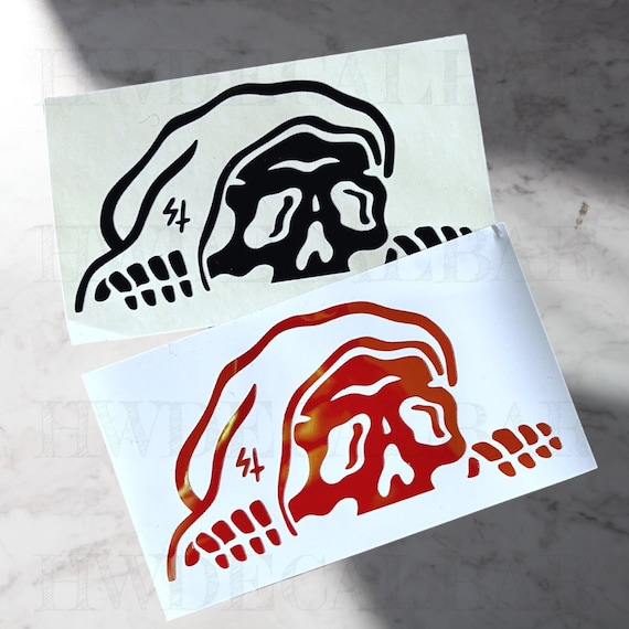 Grim Reaper Peeking Decal