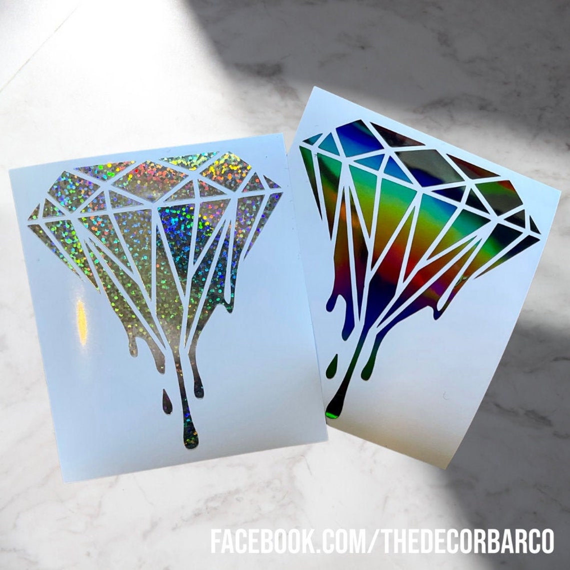 Dripping Diamond Decal | Car Decal | Window Decal | Diamond Decal for ...