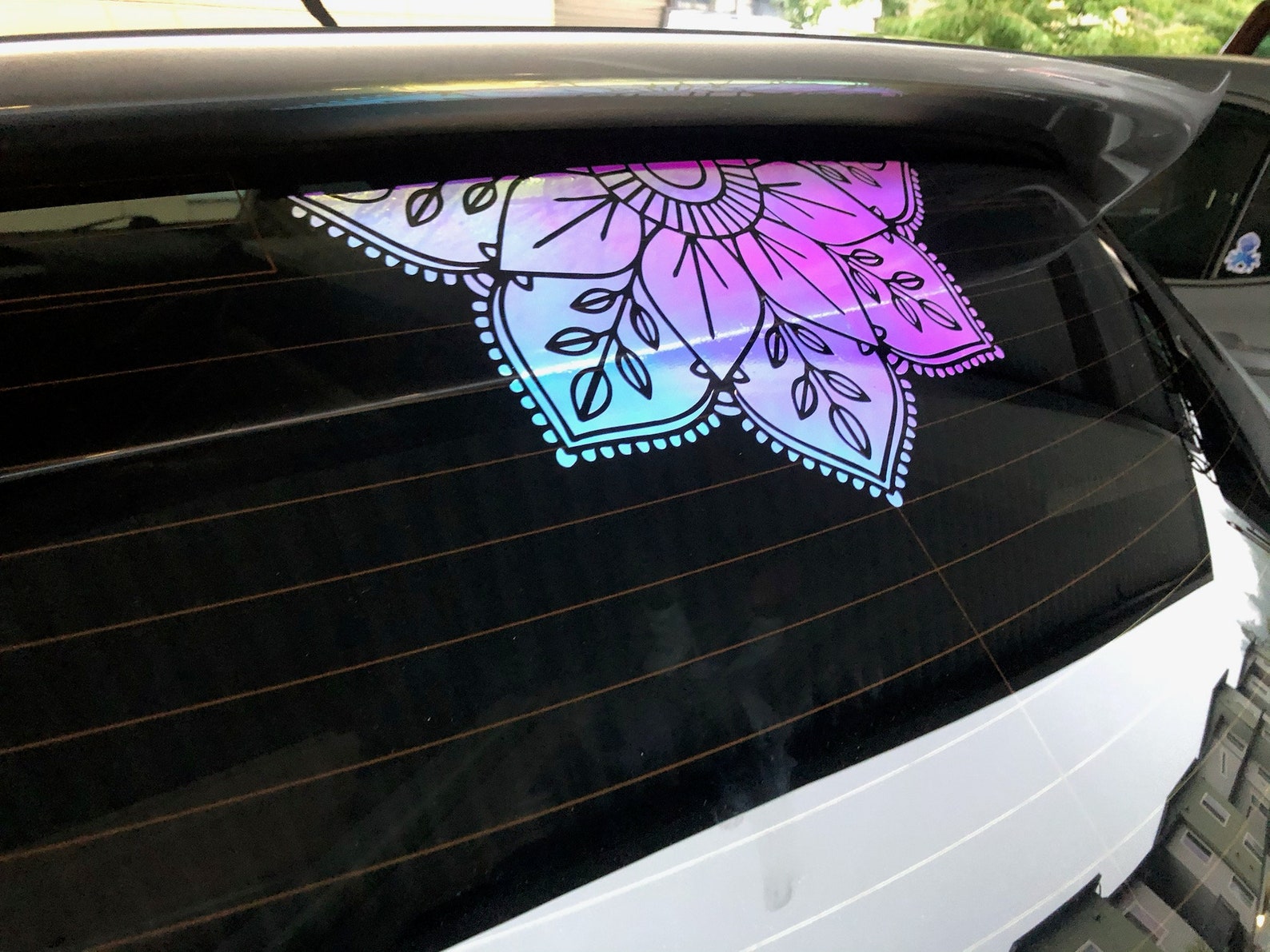 Mandala Car Decal Half Mandala Decal Car Decal Mandala - Etsy