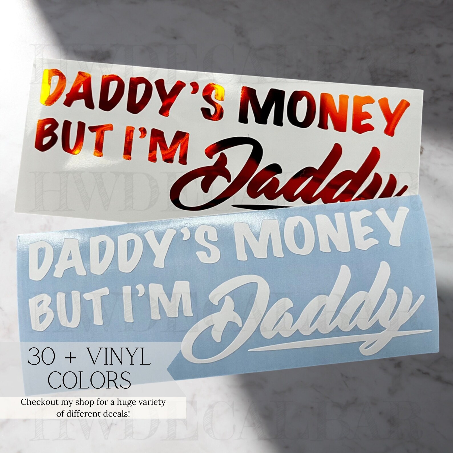 Daddys Money But Im Daddy Daddy Car Decal Daddy Etsy