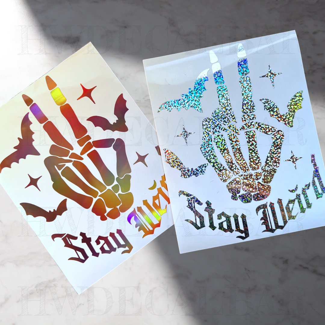 Stay Weird Decal | Stay Weird Decal and Stickers | Bats Decal | Witch ...