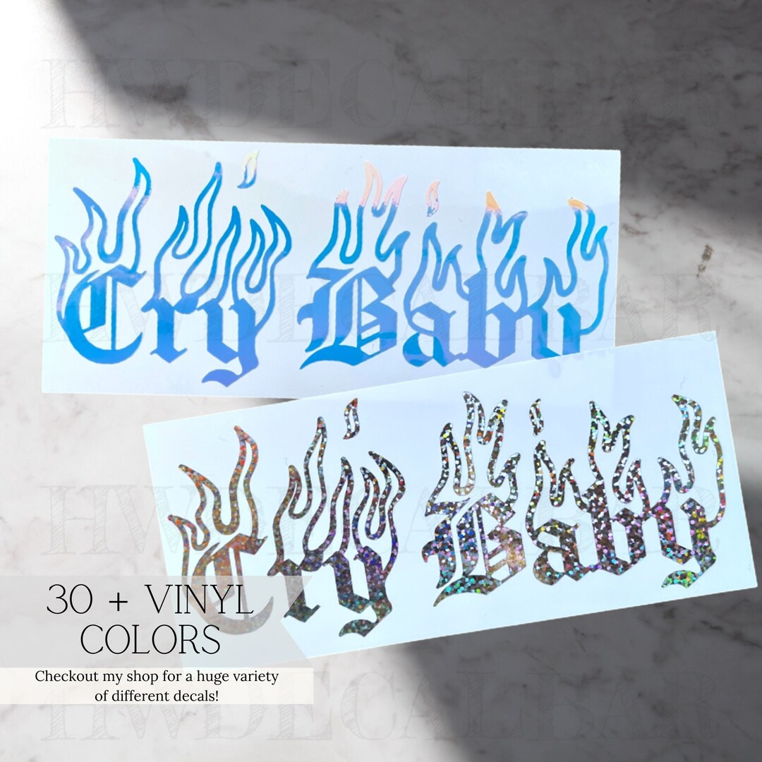 Cry Baby Car Decal | Cry Baby Decal | Cry Baby Sticker | Trending ...