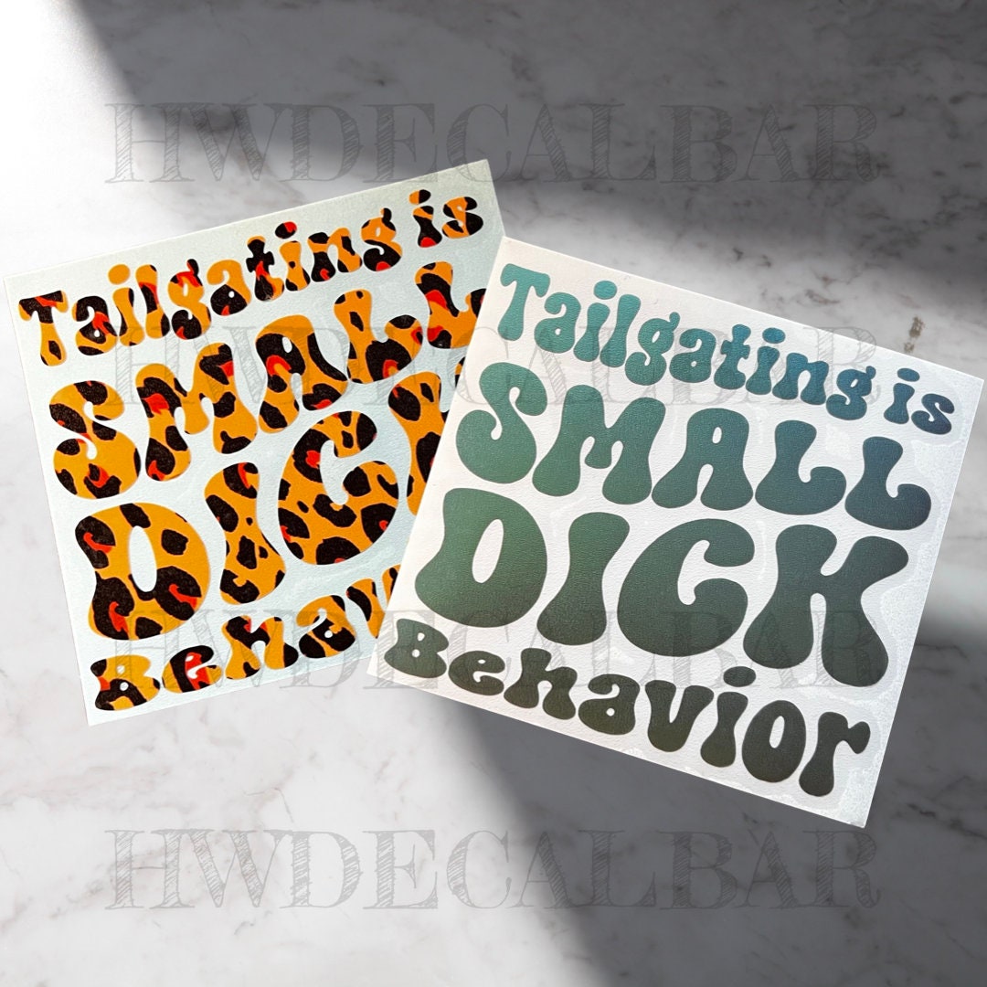 Funny Tailgating Bumper Sticker | Sarcastic Car Decal for Her - Etsy